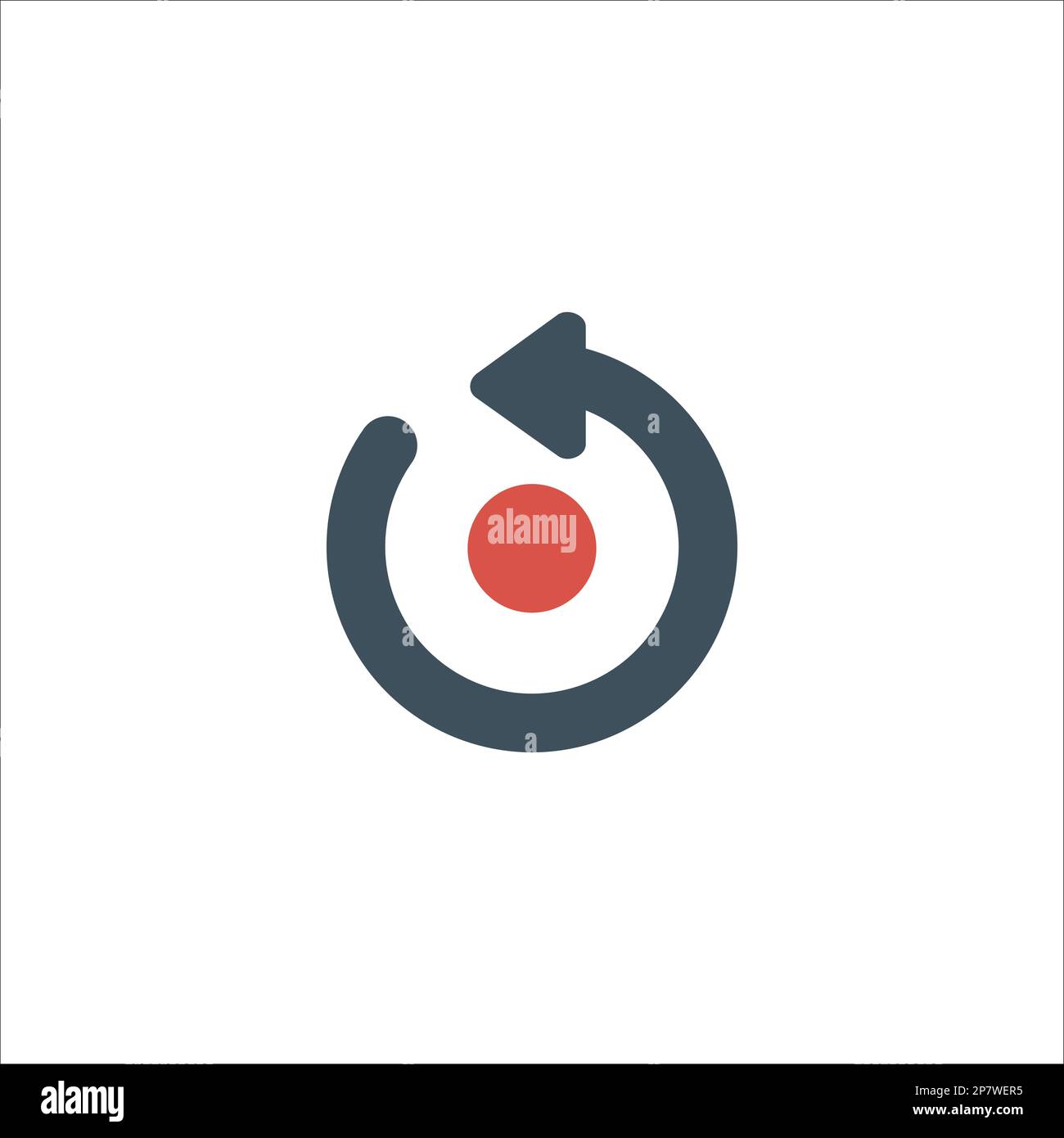 History backup icon. Circle arrow back. Countdown time. Return time ...