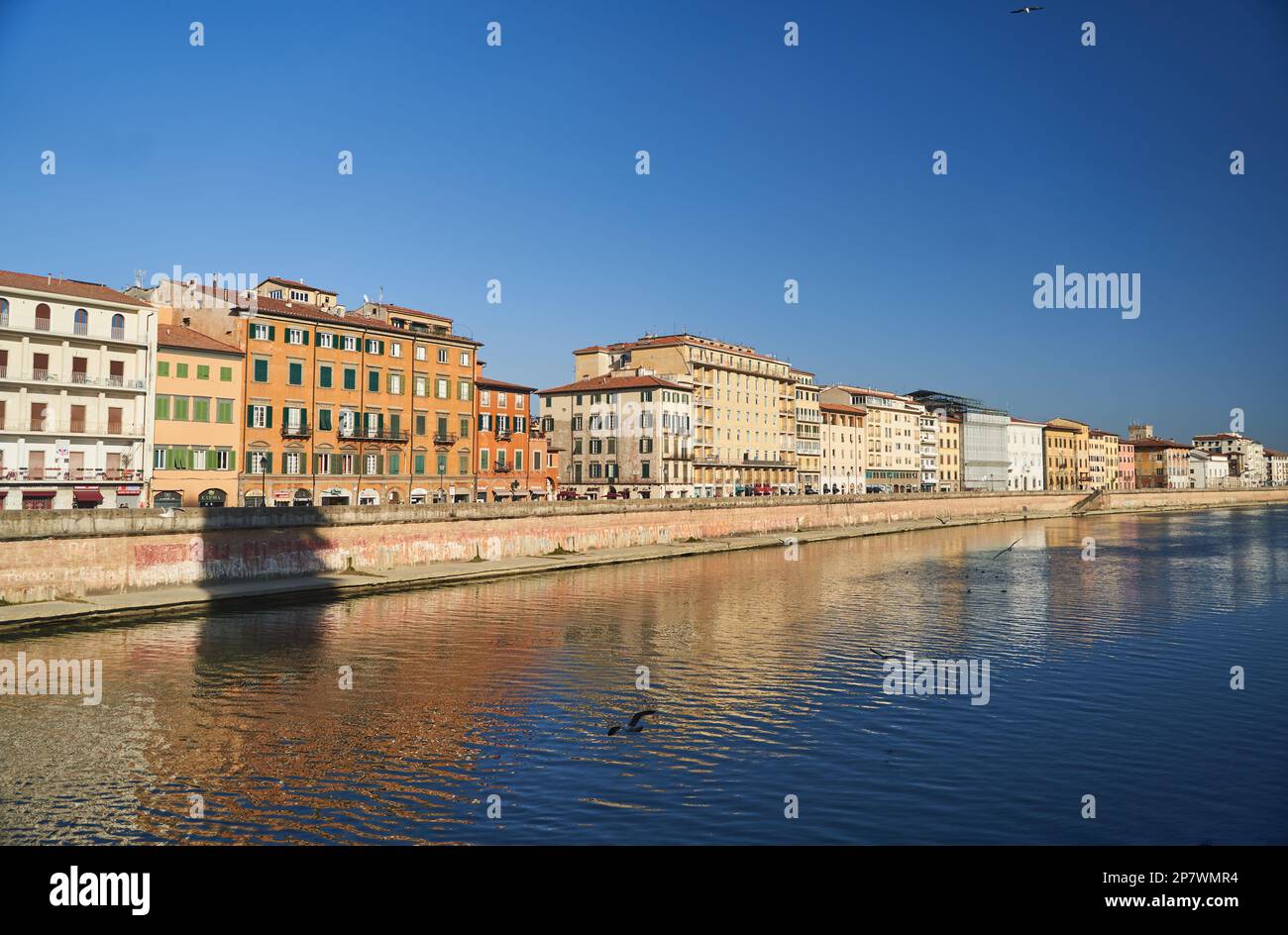 Pisa riverside scene hi-res stock photography and images - Alamy