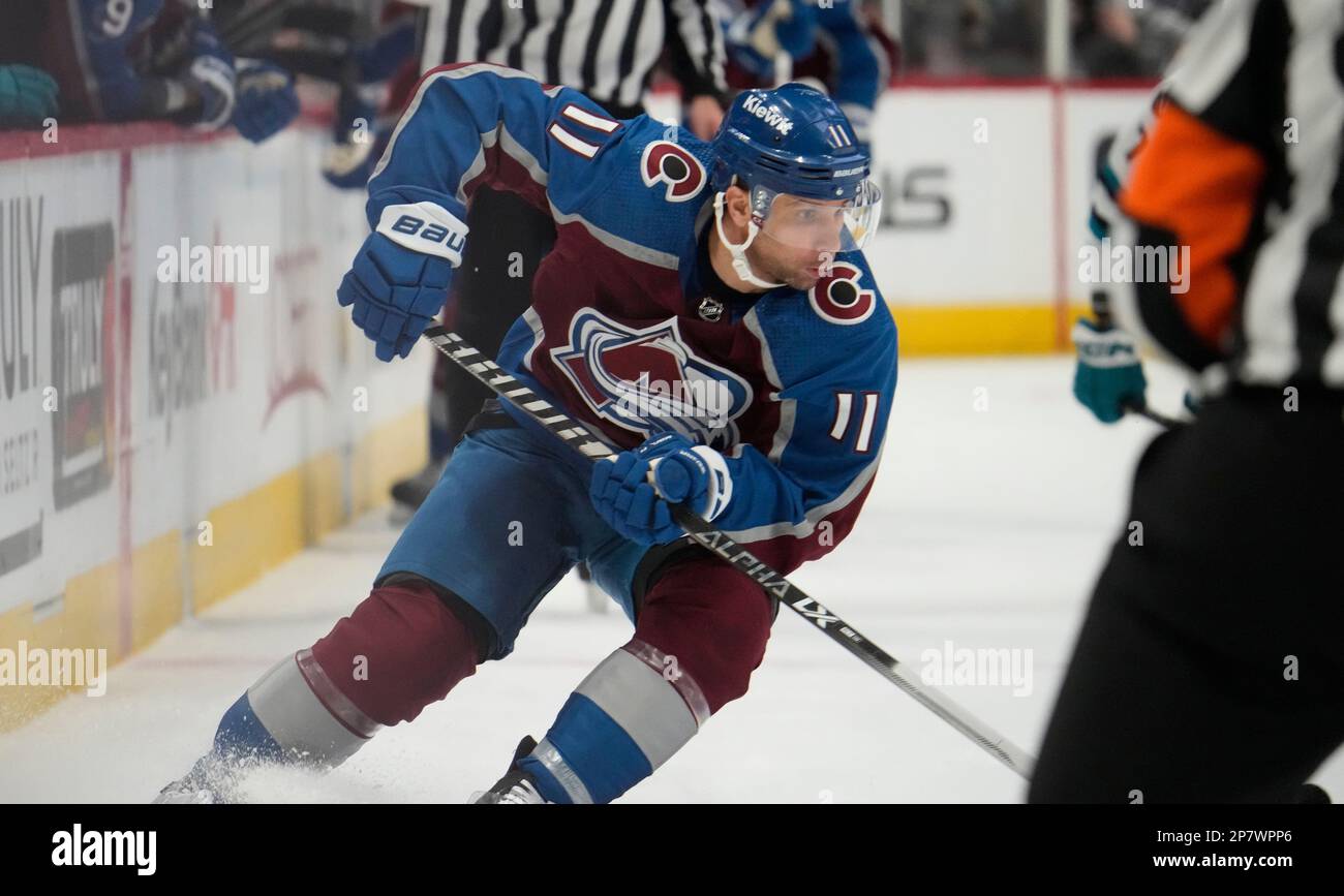 Colorado Avalanche center Andrew Cogliano (11) in the first period of ...