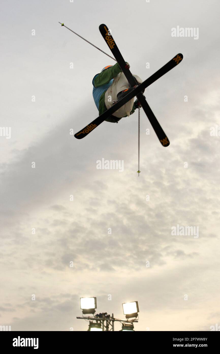 British skier Paddy Graham in action in the Battle of Britain ...