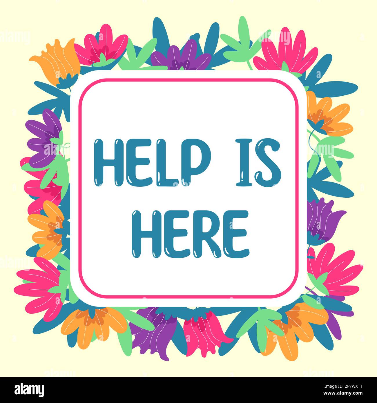 Text sign showing Help Is Here. Concept meaning The action of helping ...