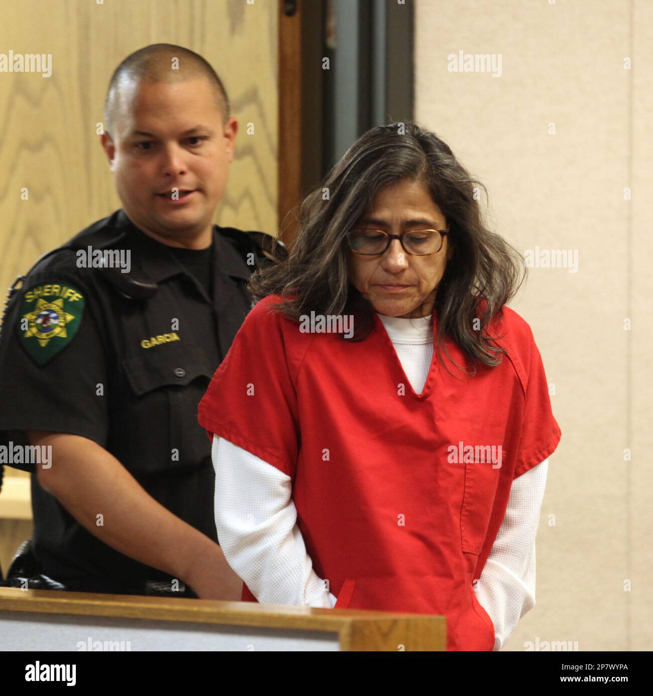 Nancy Garrido enters the courtroom for a hearing at the El Dorado ...