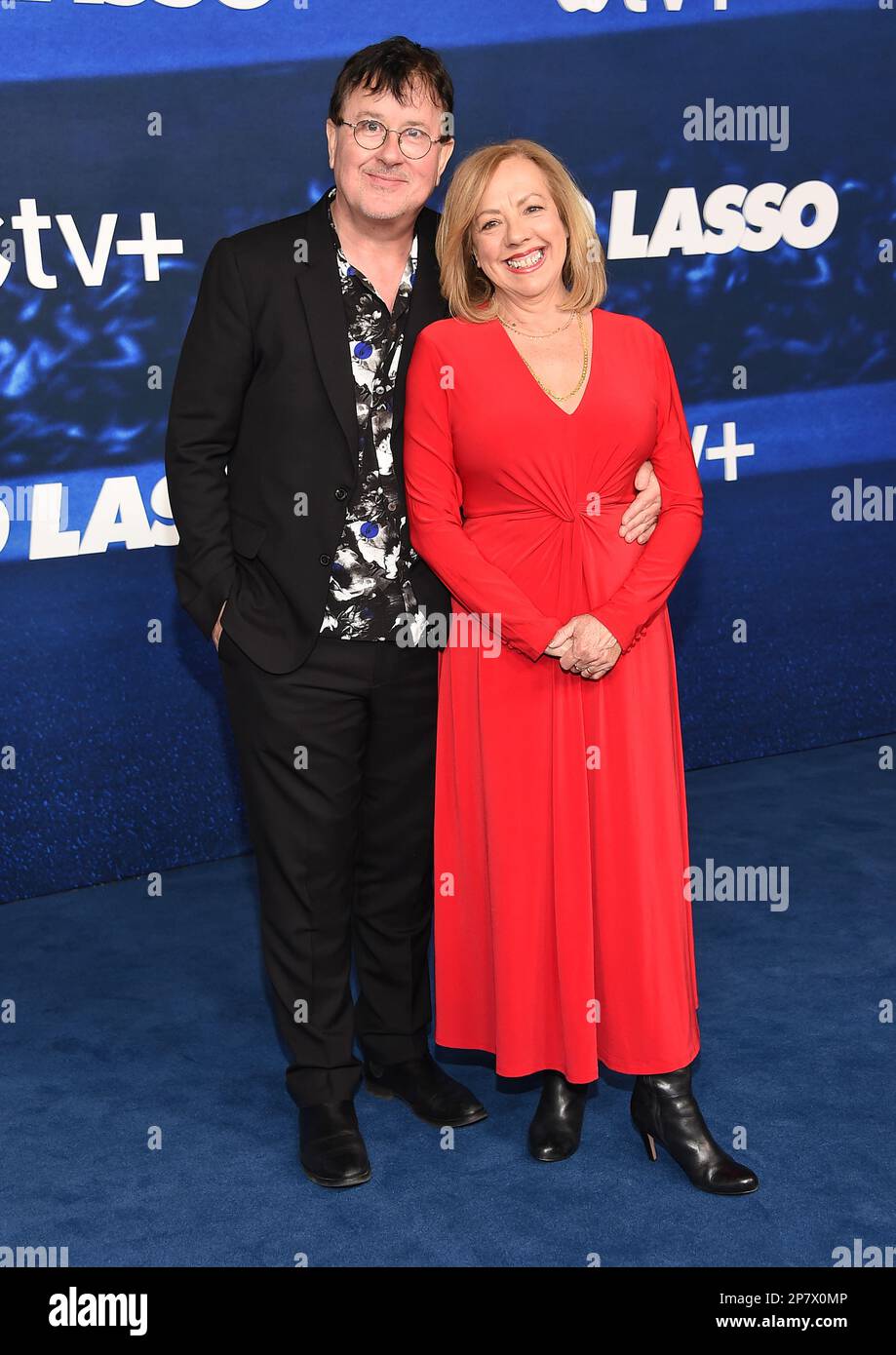 March 7, 2023, Westwood, California, USA: Jeremy Swift and Mary Roscoe ...