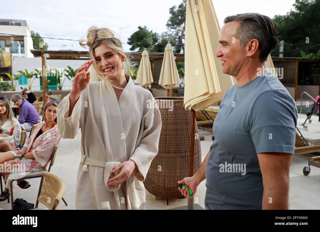 Felanitx, Spain. 08th Mar, 2023. Actress Luna Schweiger stands with ...