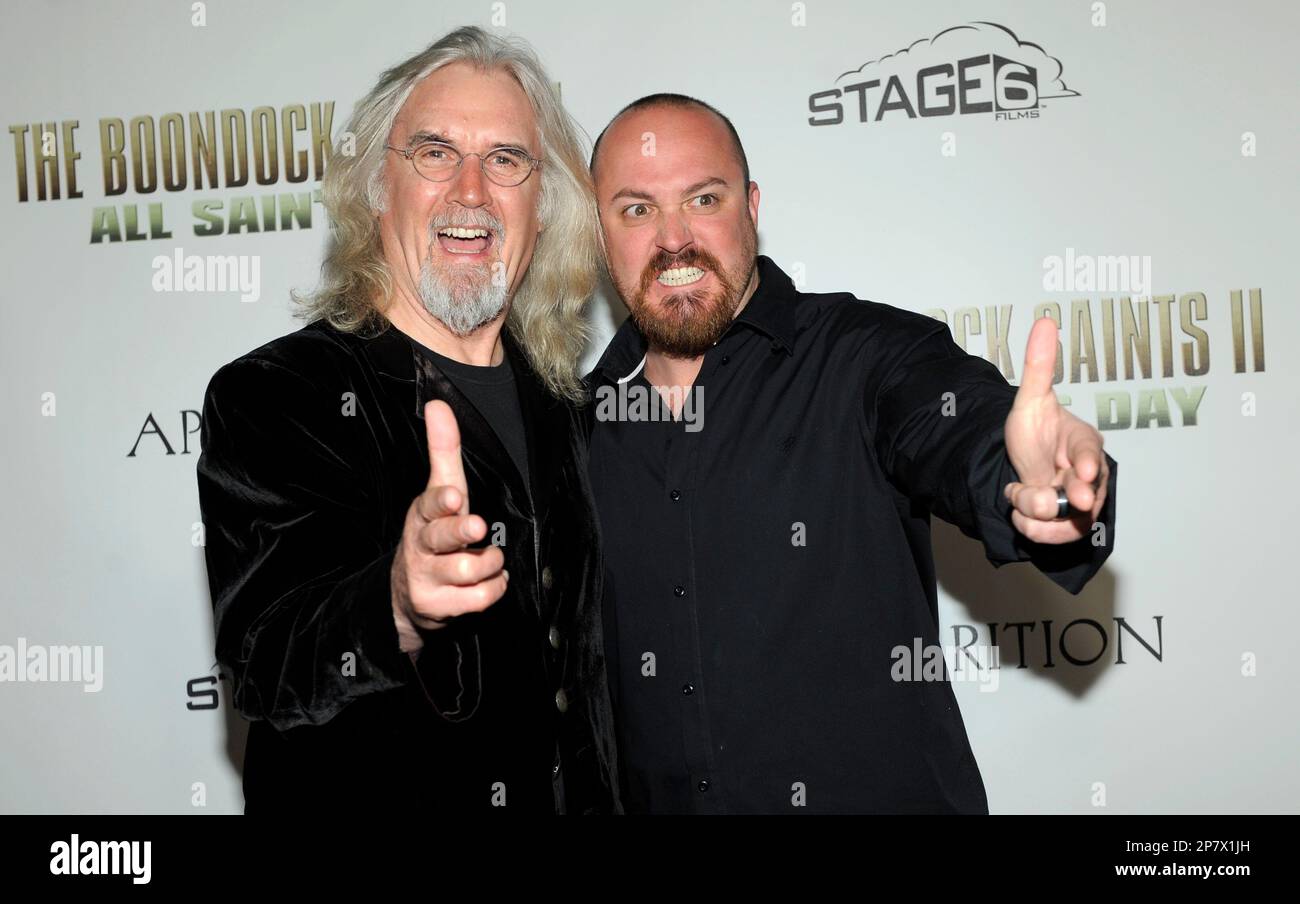 Troy Duffy, right, writer/director of "The Boondock Saints II: All ...