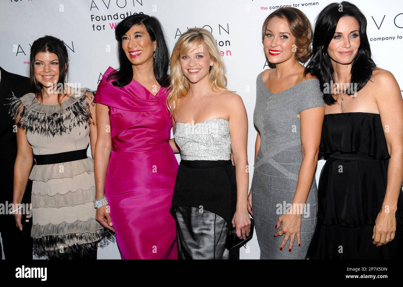 Singer Stacy "Fergie" Ferguson, from left, Avon Chairman and CEO Andrea ...