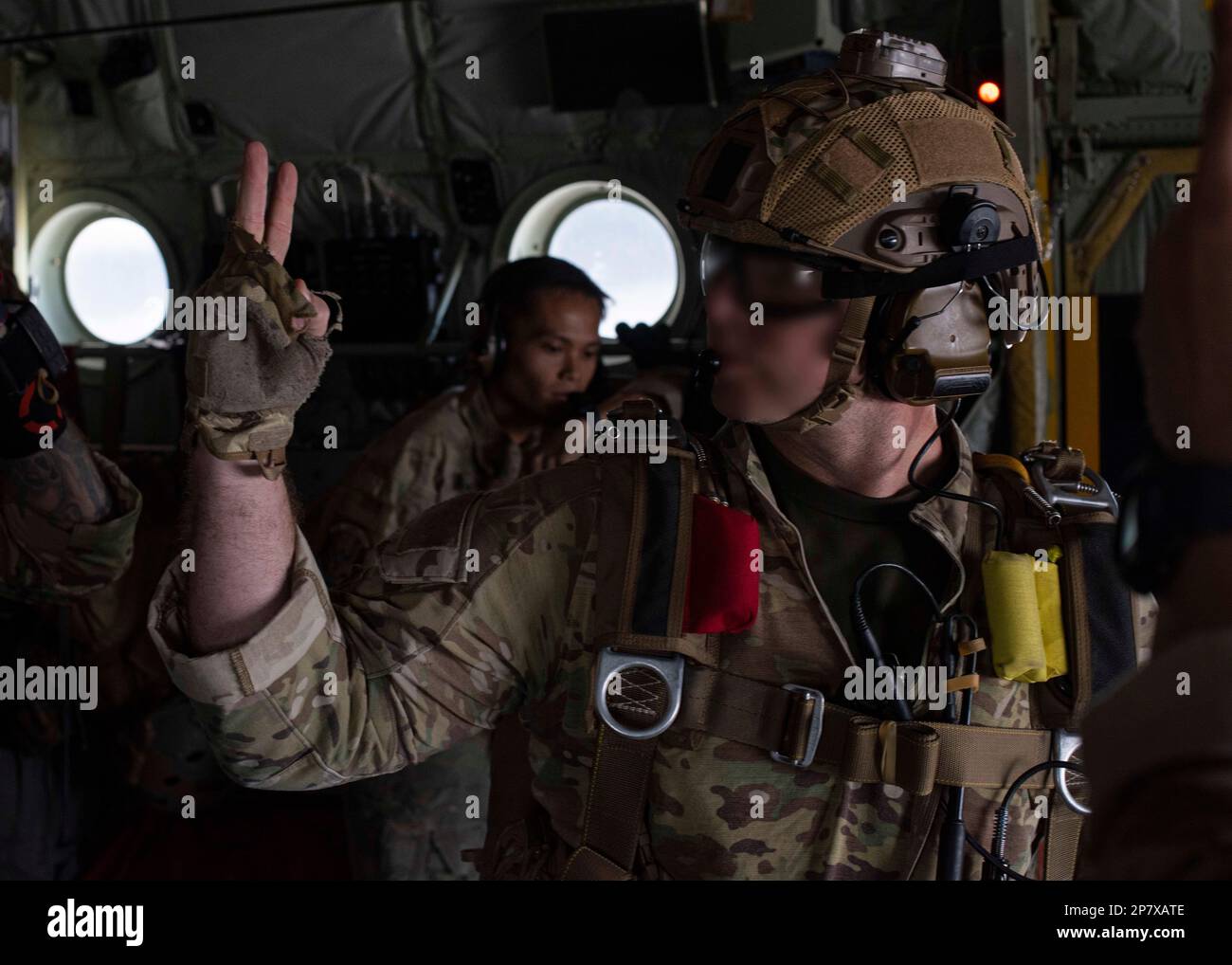 A U.S. Army paratrooper assigned to 1st Special Forces Group (Airborne ...