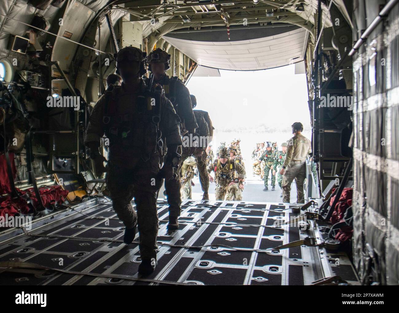 U.S. Army paratroopers assigned to 1st Special Forces Group (Airborne ...