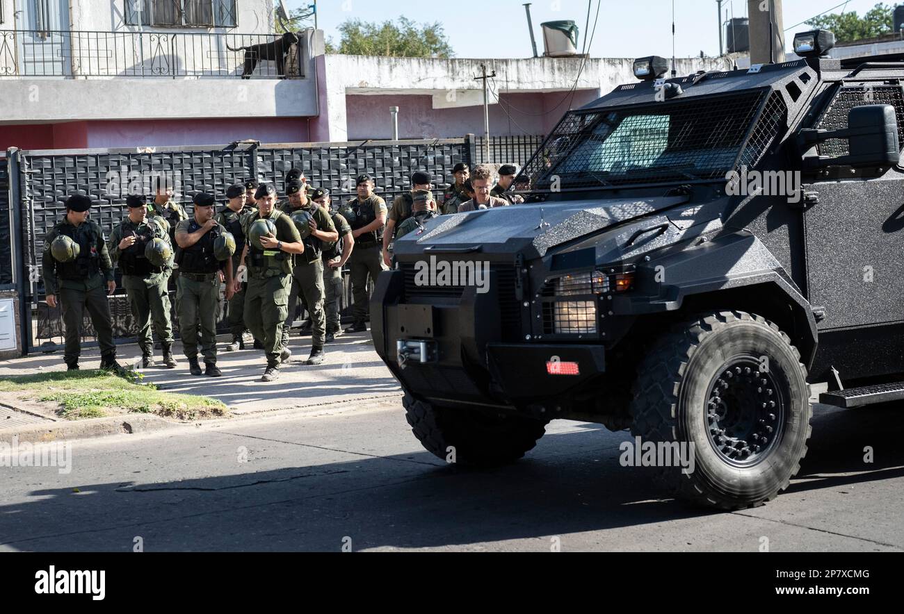 Border police agents patrol in Los Pumitas neighborhood, where Maximo ...