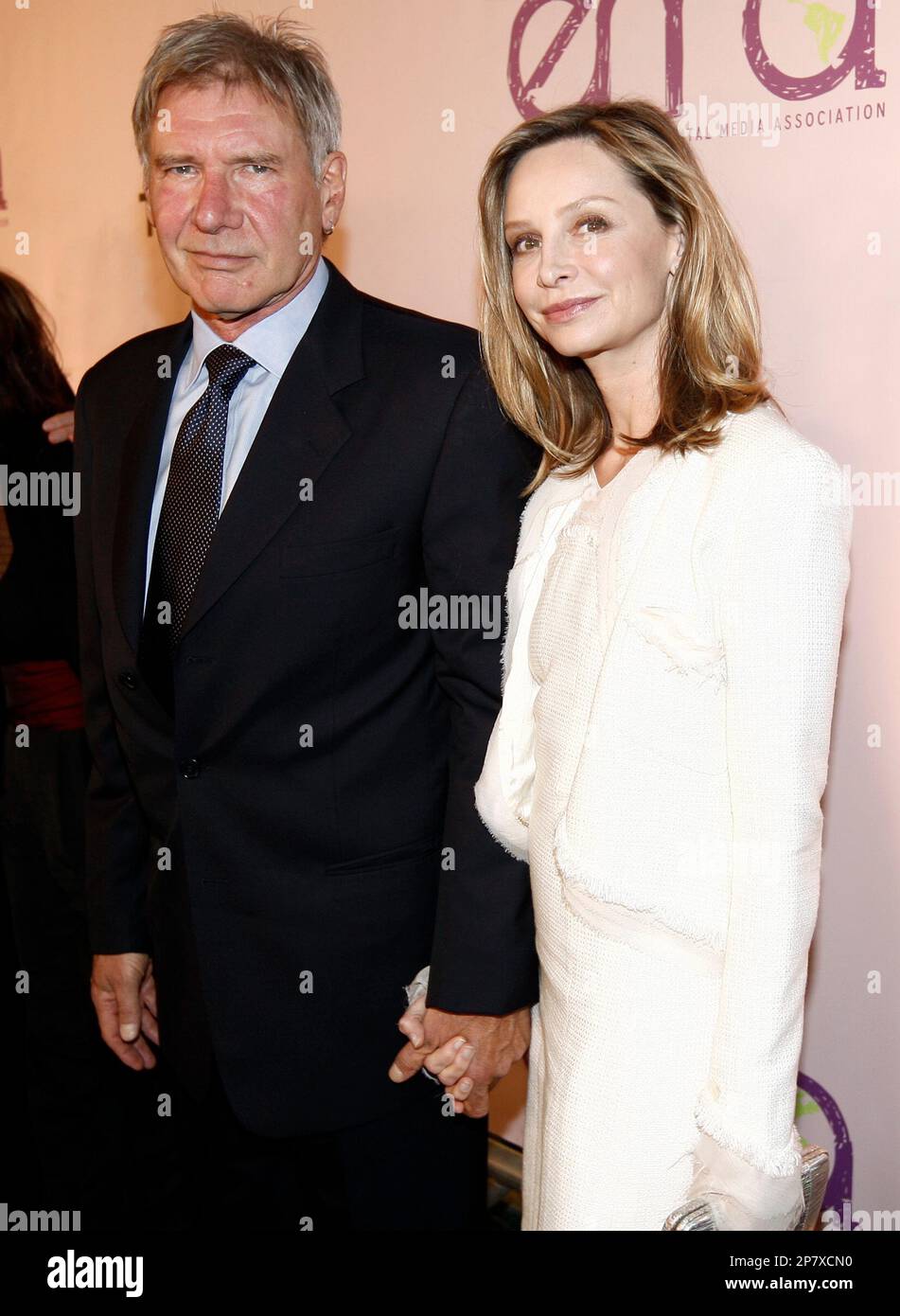 Actors Harrison Ford, left, and Calista Flockhart arrive at the 20th ...
