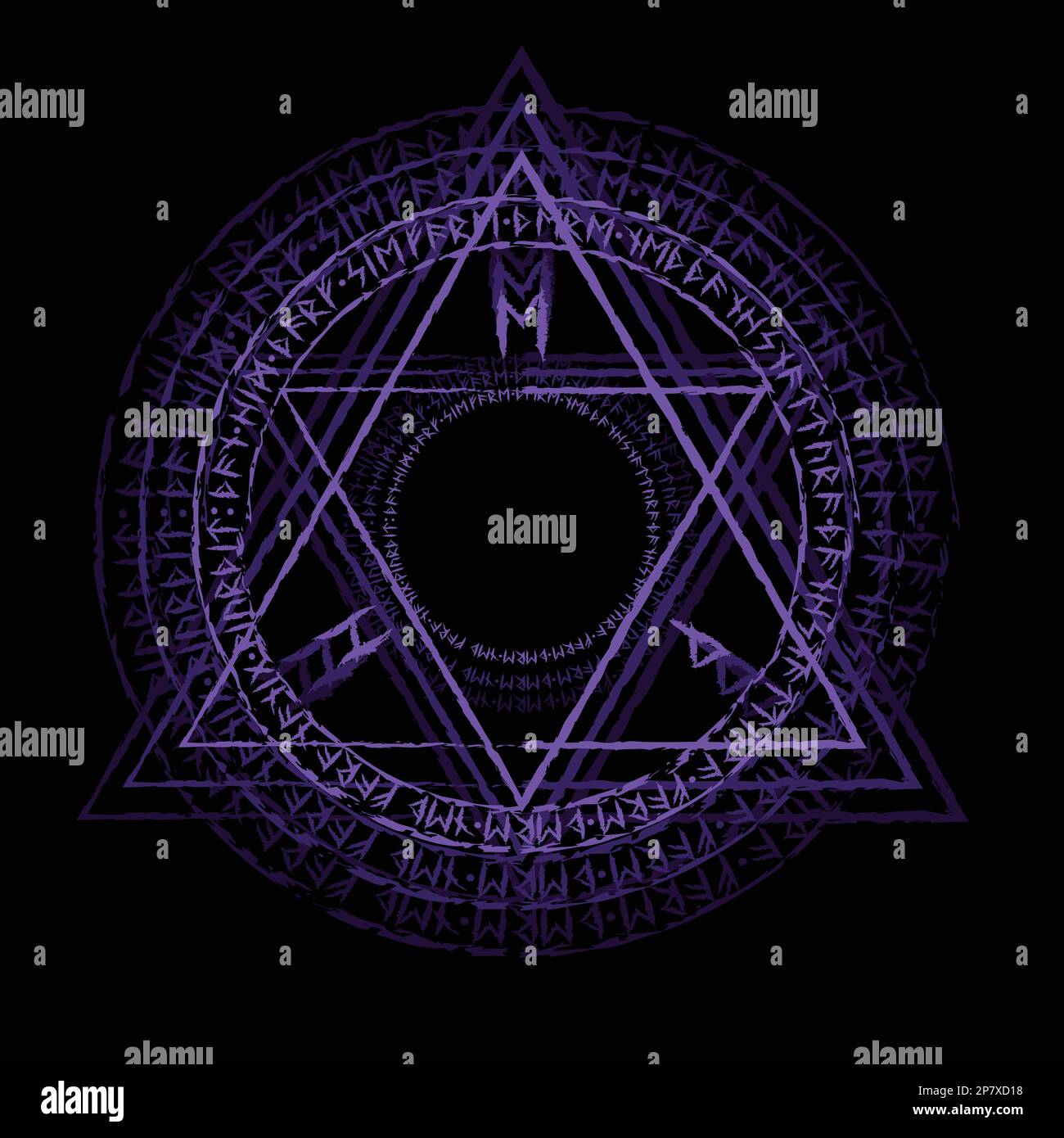 Abstract runes circle magic purple Stock Vector Image & Art - Alamy