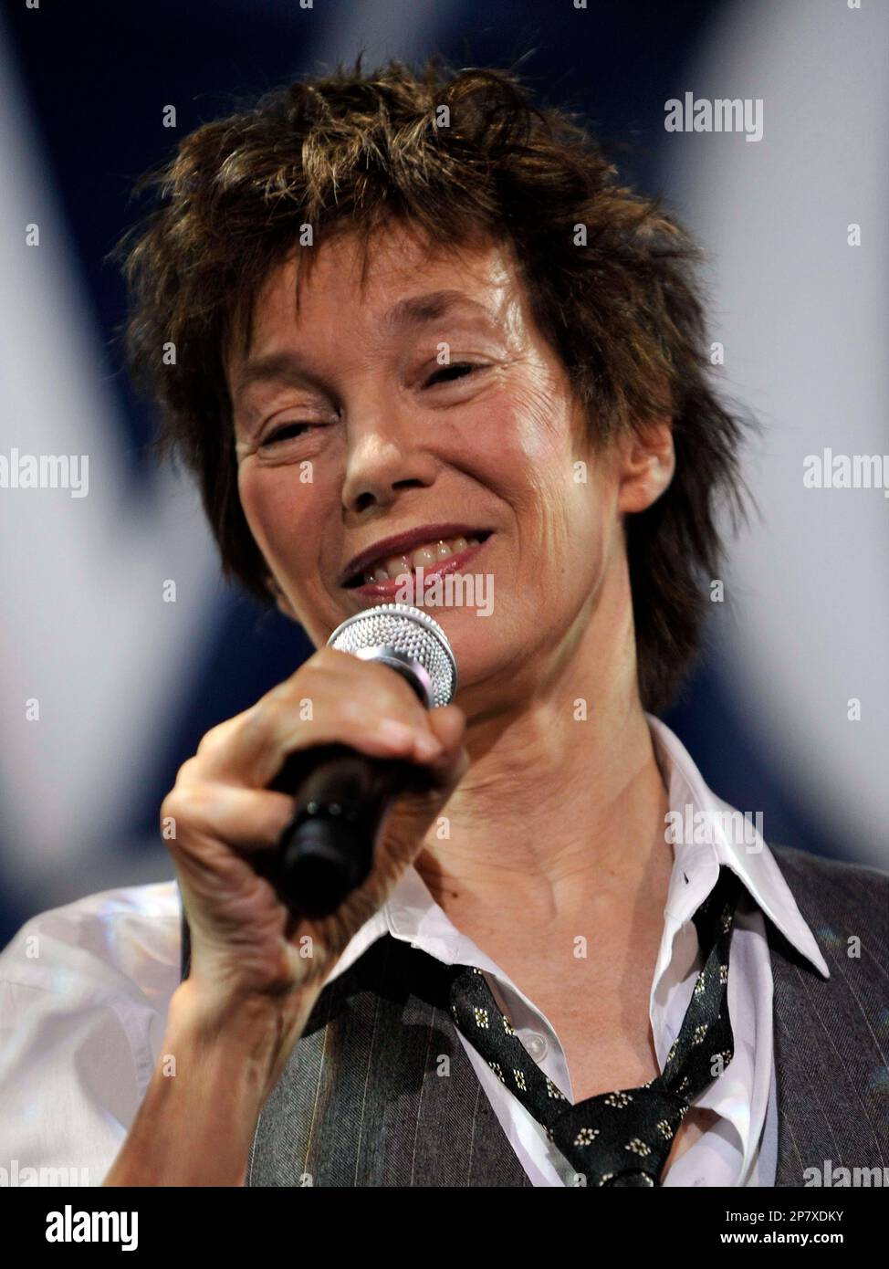 British actress and singer Jane Birkin performs on stage at the Avo ...