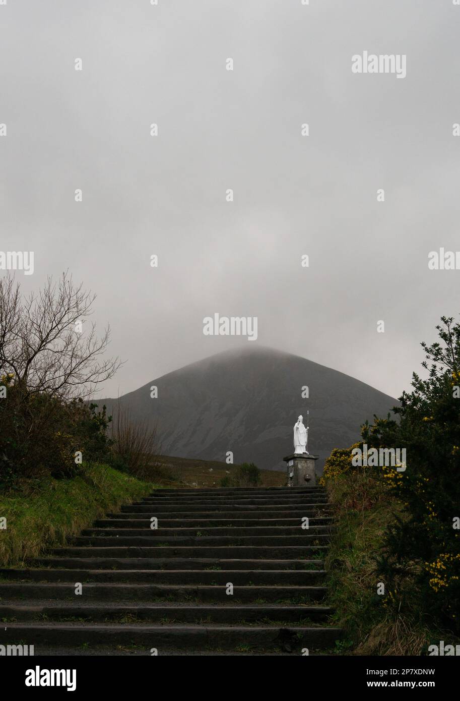St. Patrick at Croagh Patrick, County Mayo, Ireland Stock Photo - Alamy