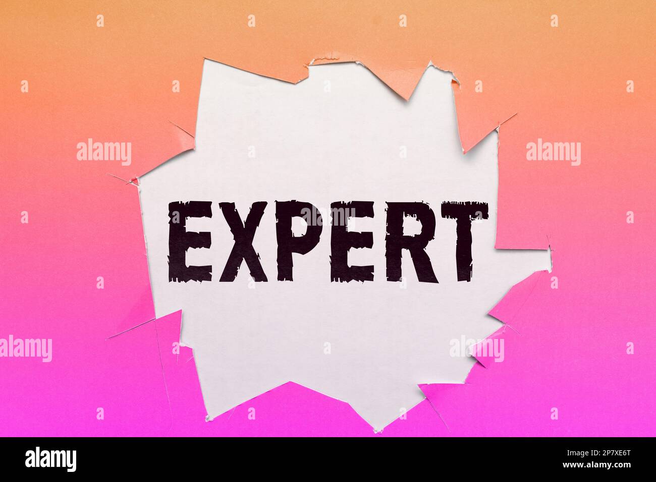 Text caption presenting Expert. Word for person who is very ...