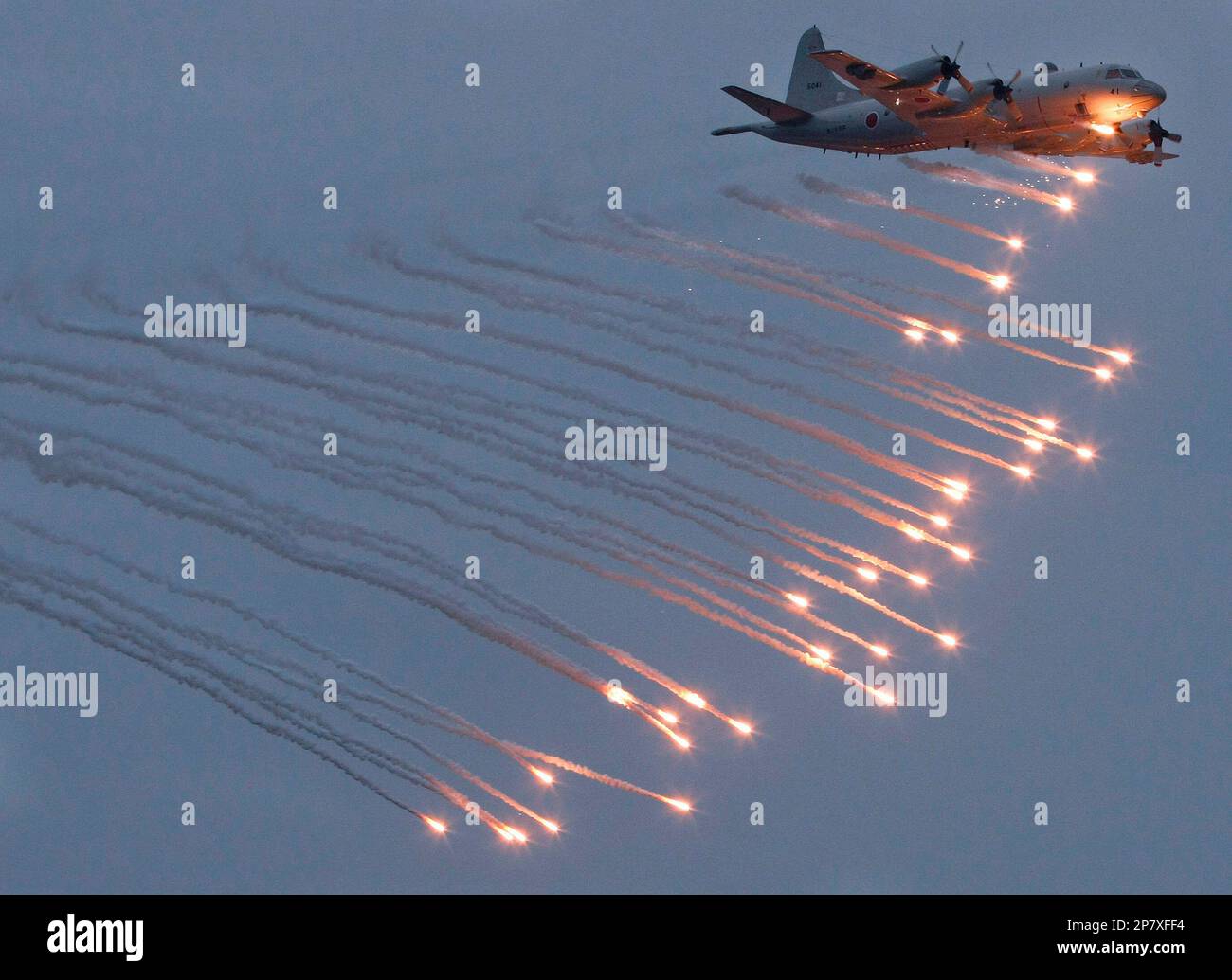A Japanese Maritime Self-Defense Force (JMSDF) P3C anti-submarine ...