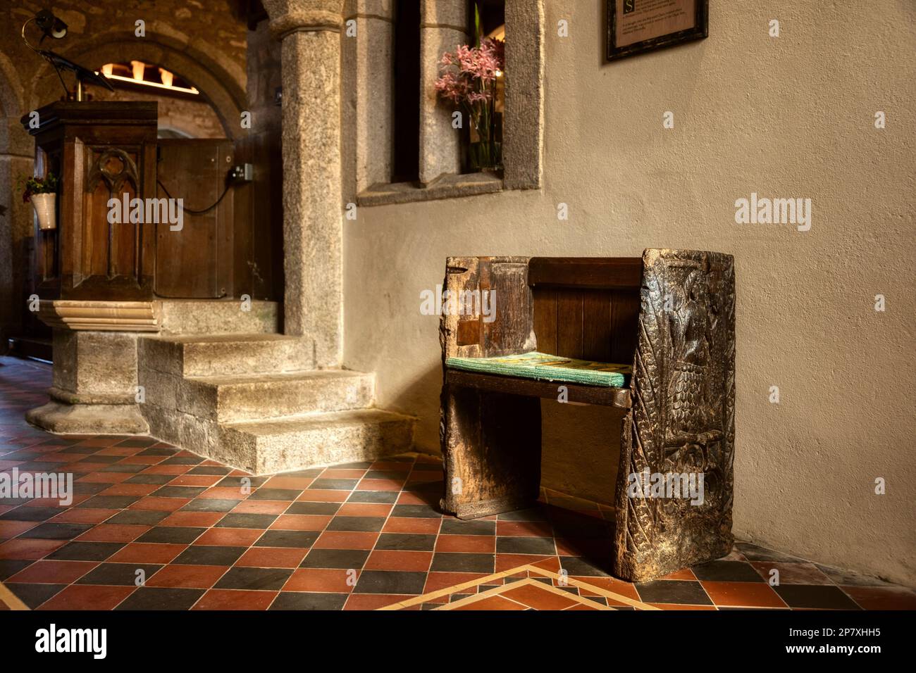 Zennor Church, Mermaid Legend Stock Photo - Alamy