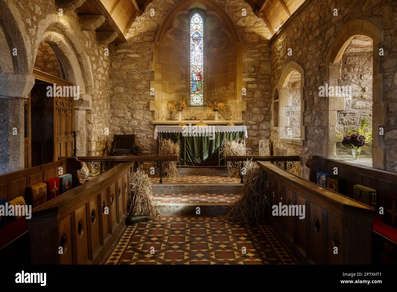 Zennor Church, Mermaid Legend Stock Photo - Alamy