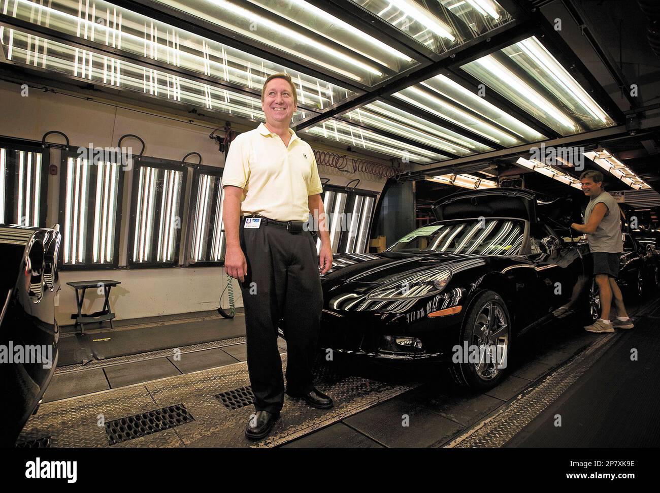 In this photo taken Oct. 21, 2009, Bob Parcell, the new Corvette Plant ...