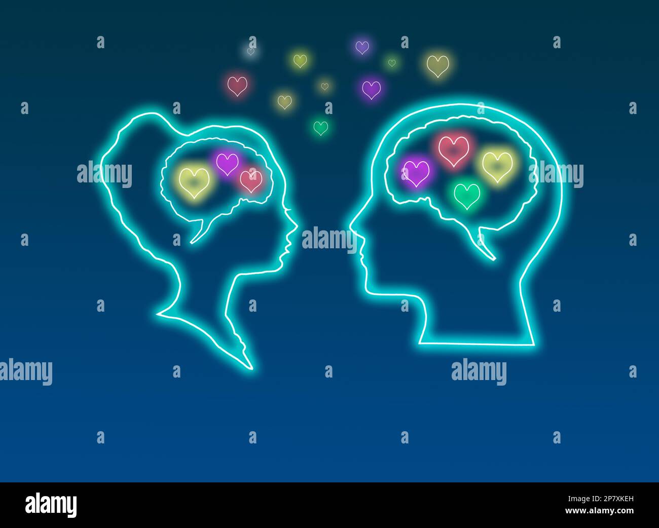 Mind heart connection hi-res stock photography and images - Alamy