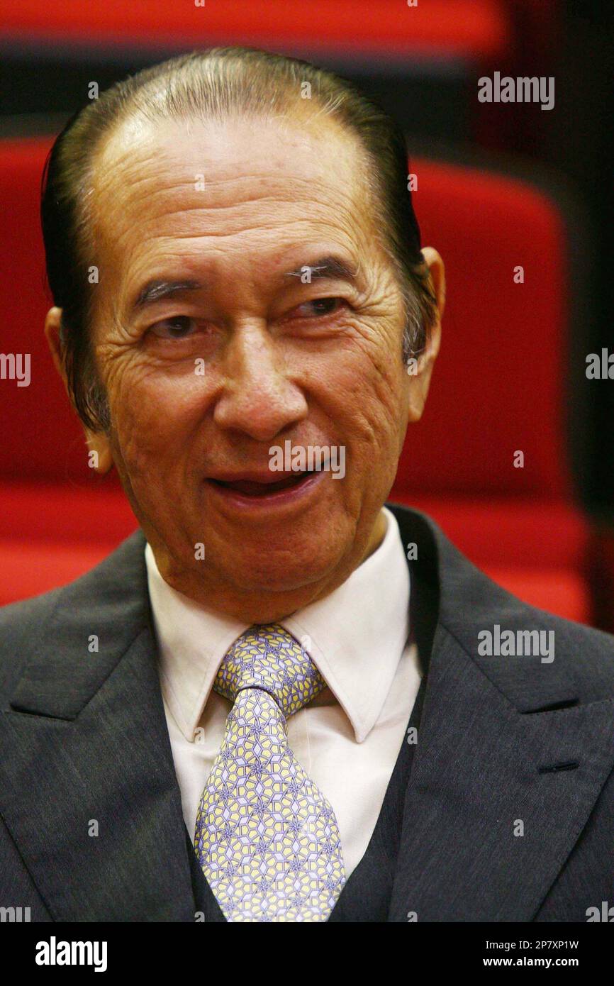 Macau tycoon Stanley Ho attends a TV show to celebrate the 40th ...