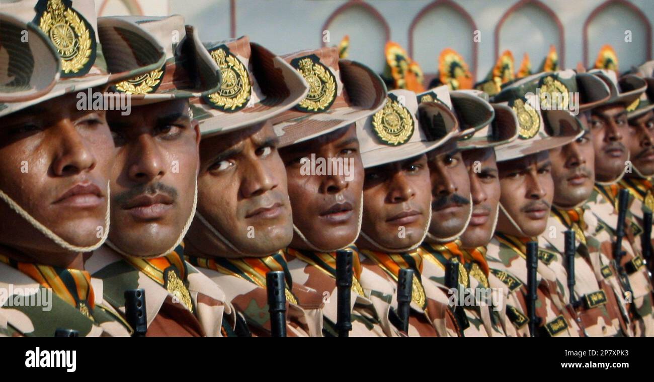 Indo Tibetan Border Patrol soldiers participate in their Raising Day ...