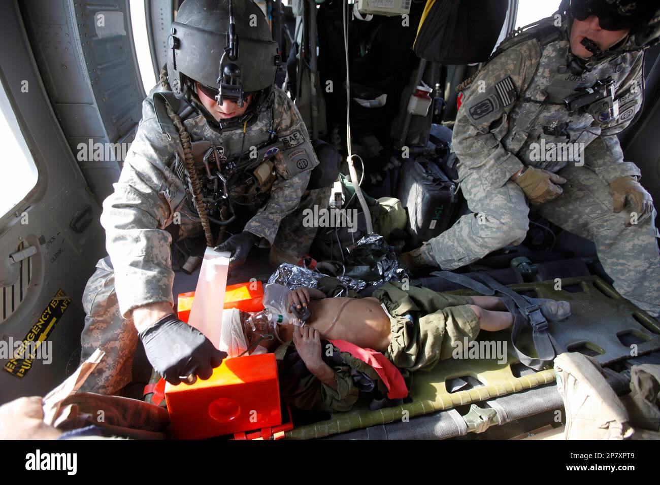 During an airborne medevac mission over Helmand Province, U.S. Army ...