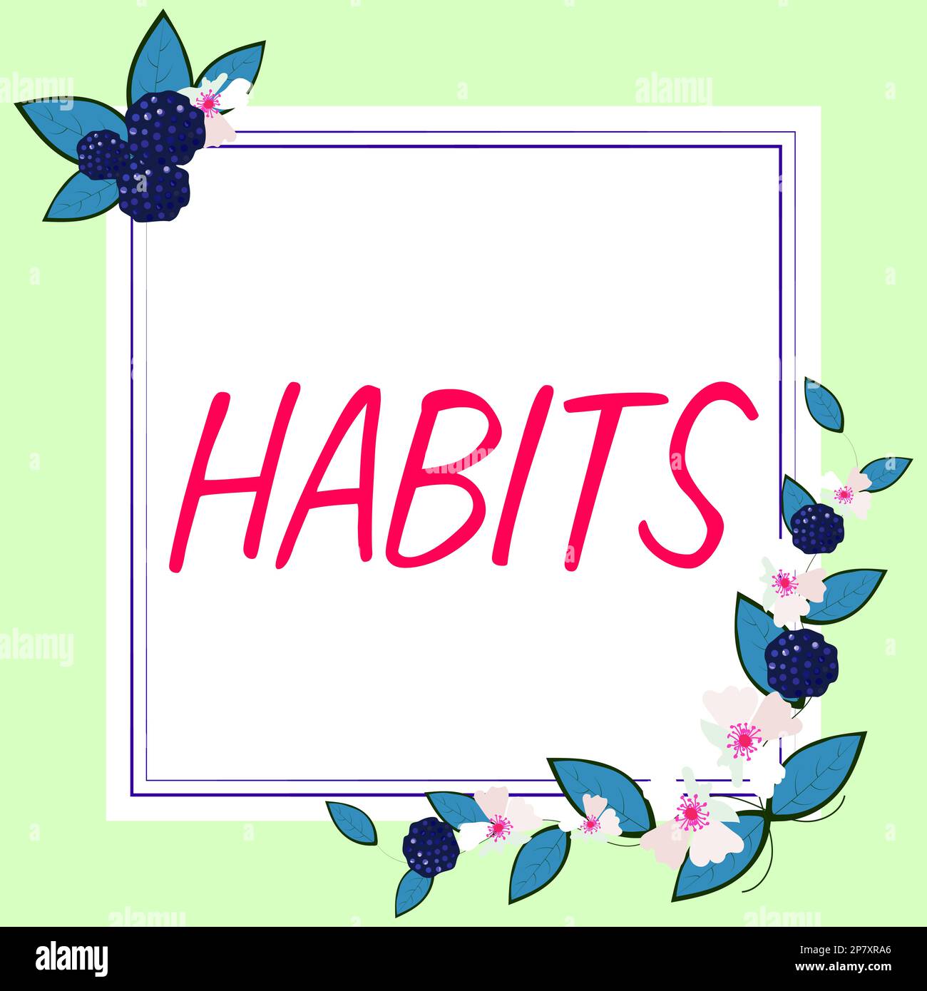 Text showing inspiration Habits. Business concept Regular tendency or ...