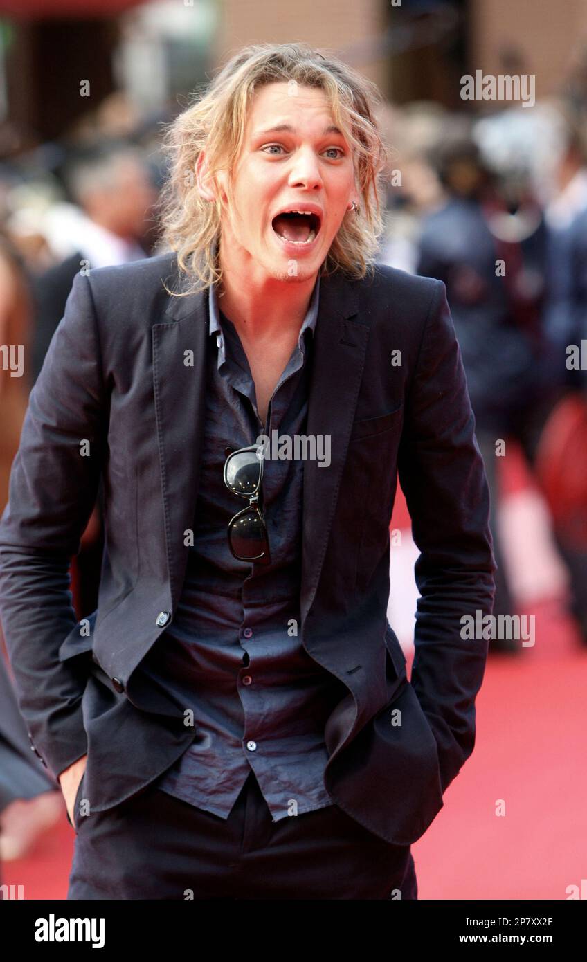 British actor Jamie Campbell Bower arrives for the red carpet at the ...