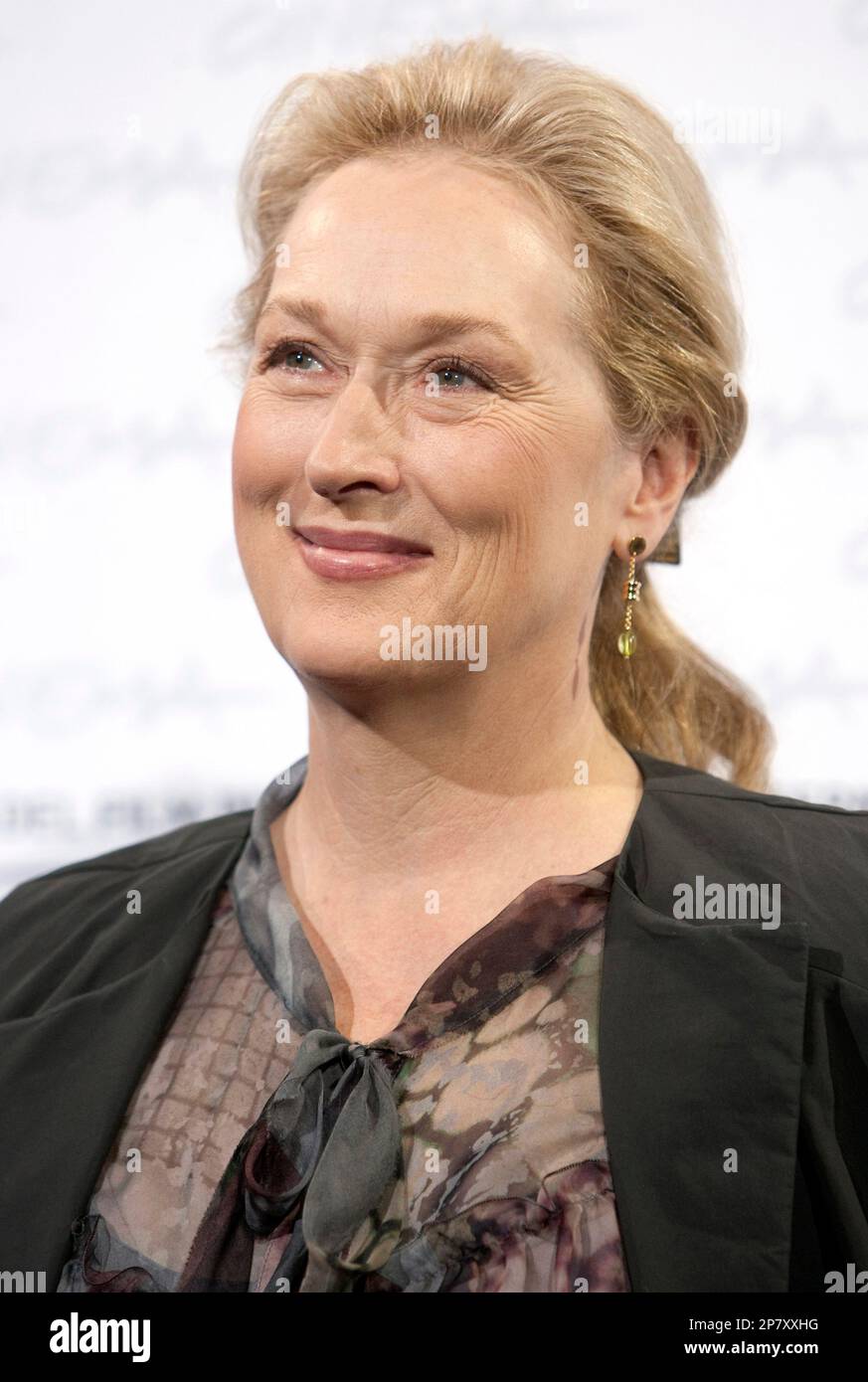 US actress Meryl Streep poses during a photocall for the presentation ...