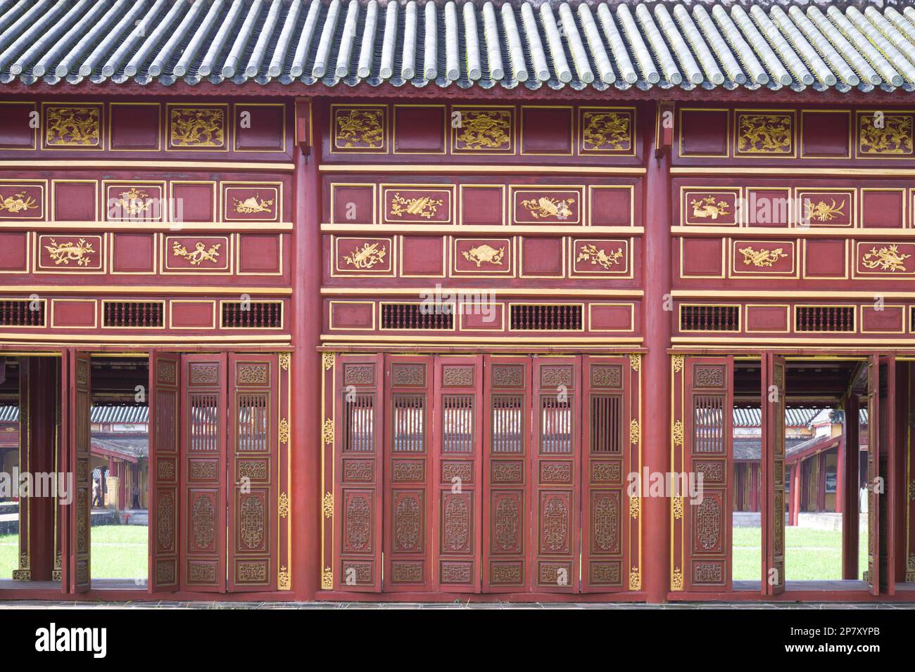 Vietnam, Hue, Citadel, Imperial City, Long Corridor Stock Photo - Alamy