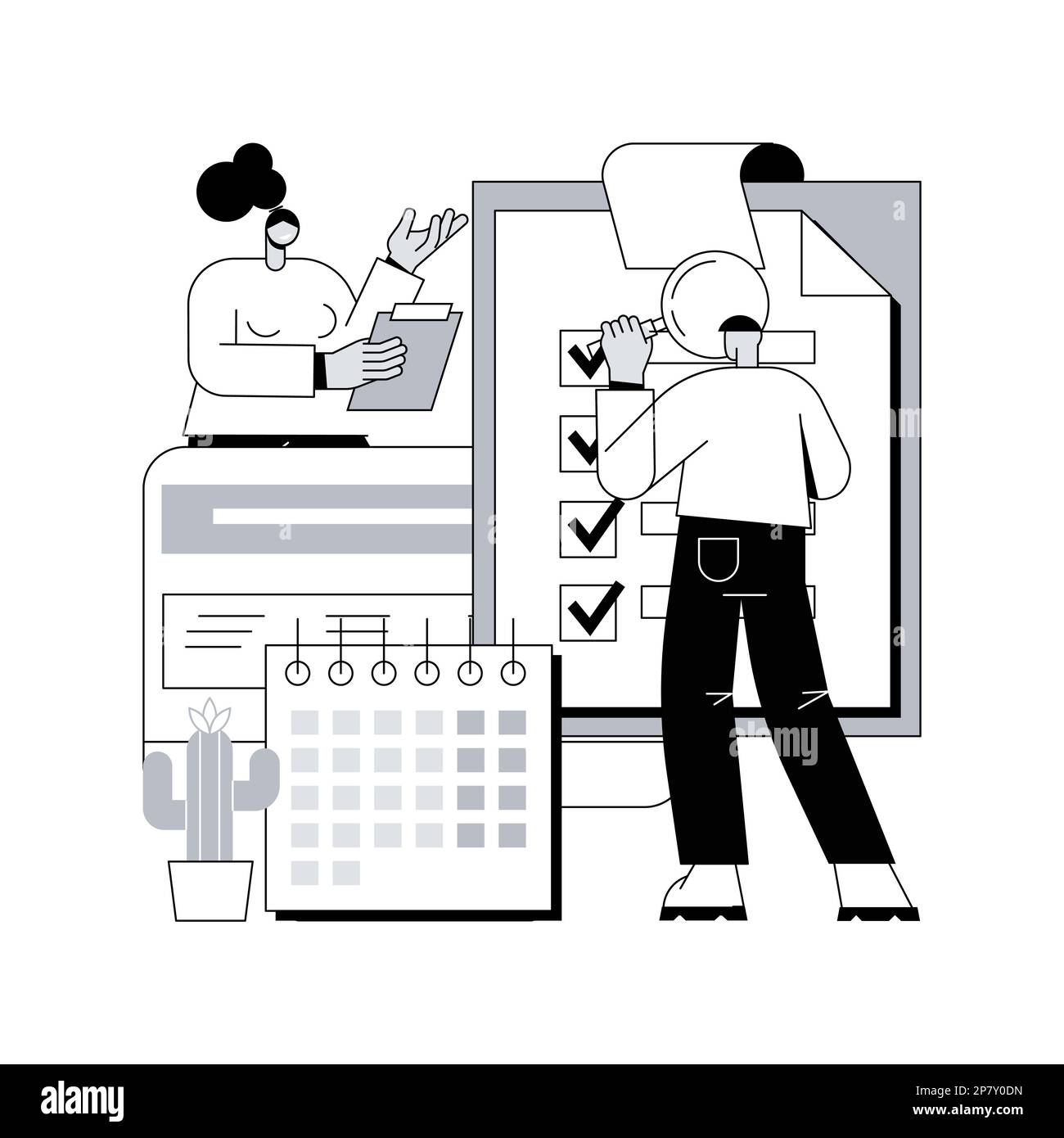 Project delivery abstract concept vector illustration. Project planning ...