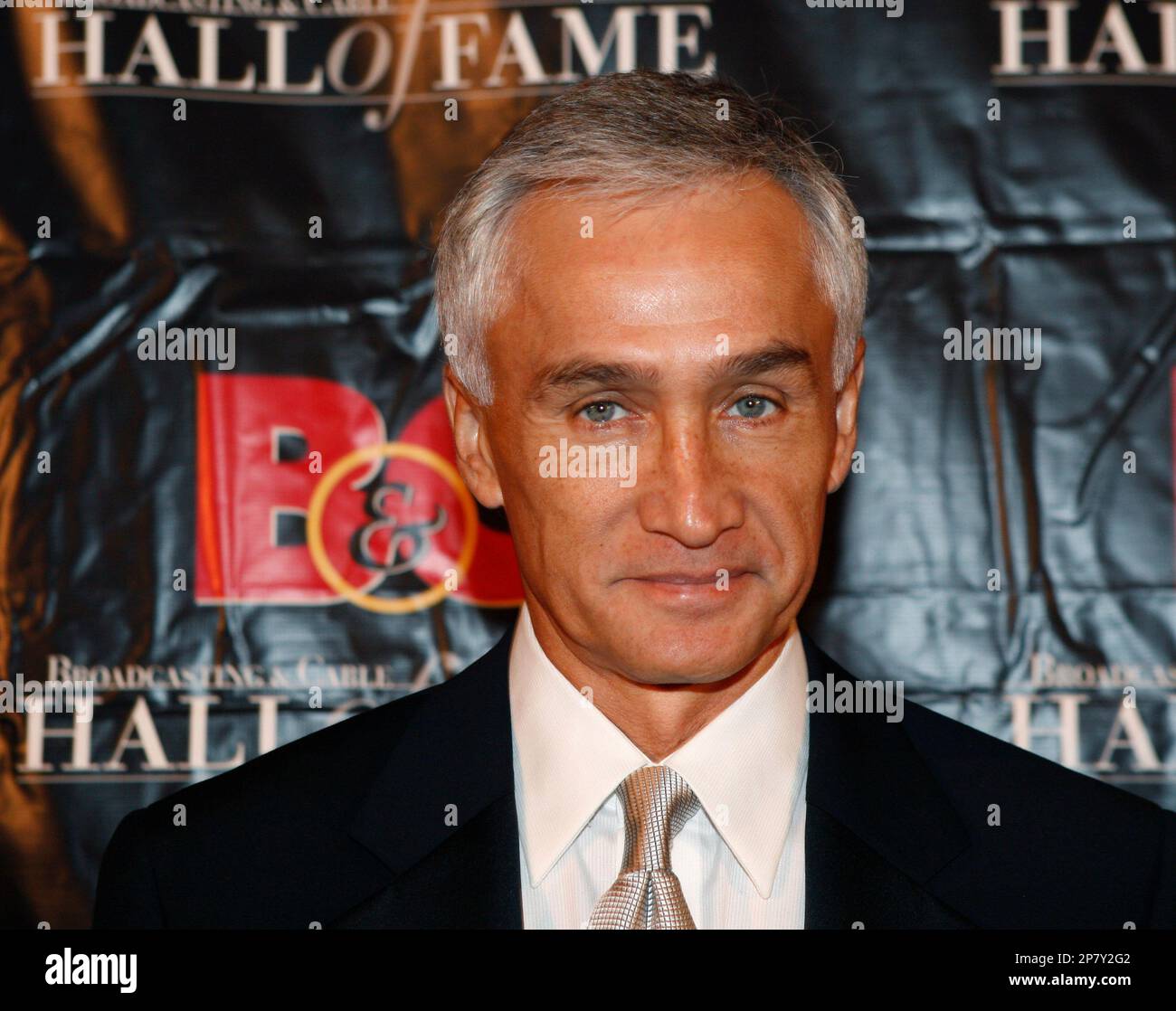 Univision's "Noticiero" anchor Jorge Ramos poses for a photograph after ...
