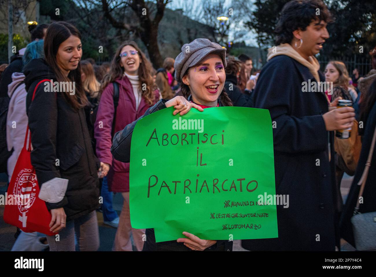 Rome, Italy, March 8th, 2023. In the International Women's Day, protest ...