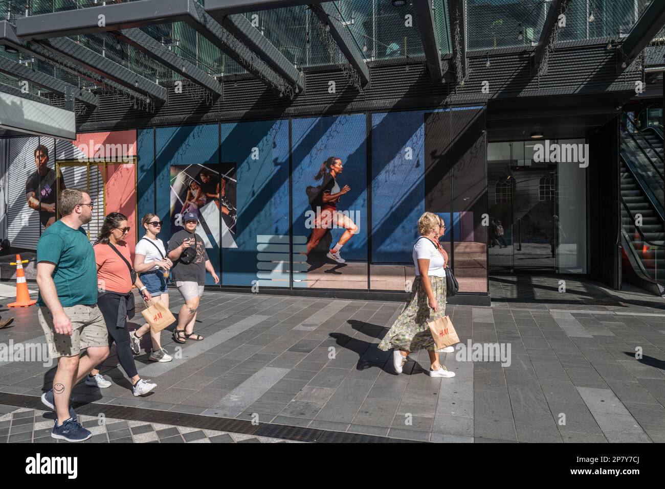 Auckland city centre, Auckland New Zealand . Late summer. Te ...