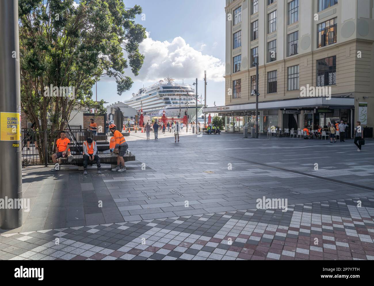 Auckland city centre, Auckland New Zealand . Late summer. Te ...