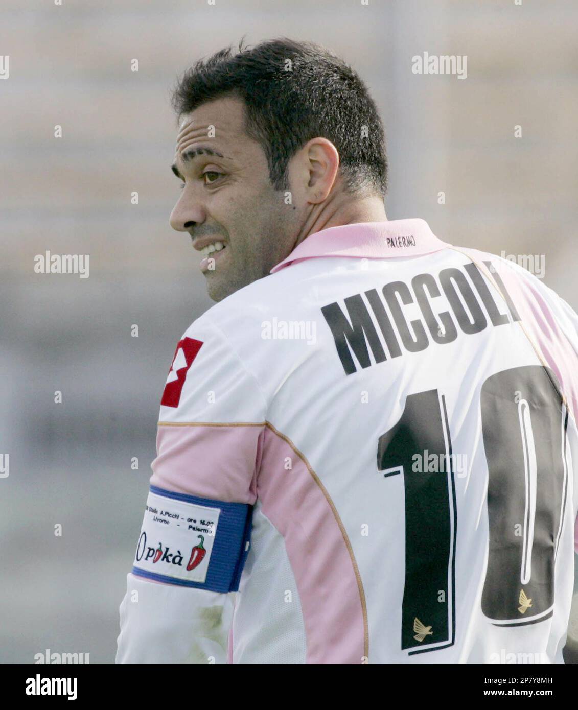 Palermo's forward Fabrizio Miccoli looks on during a Serie A soccer ...