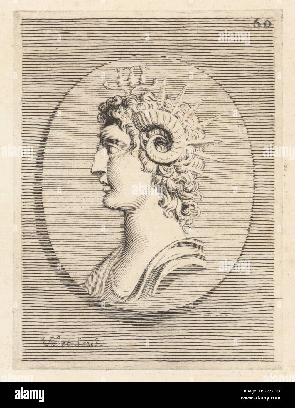 Head of Mark Antony, Marcus Antonius, Roman politician, consul and ...