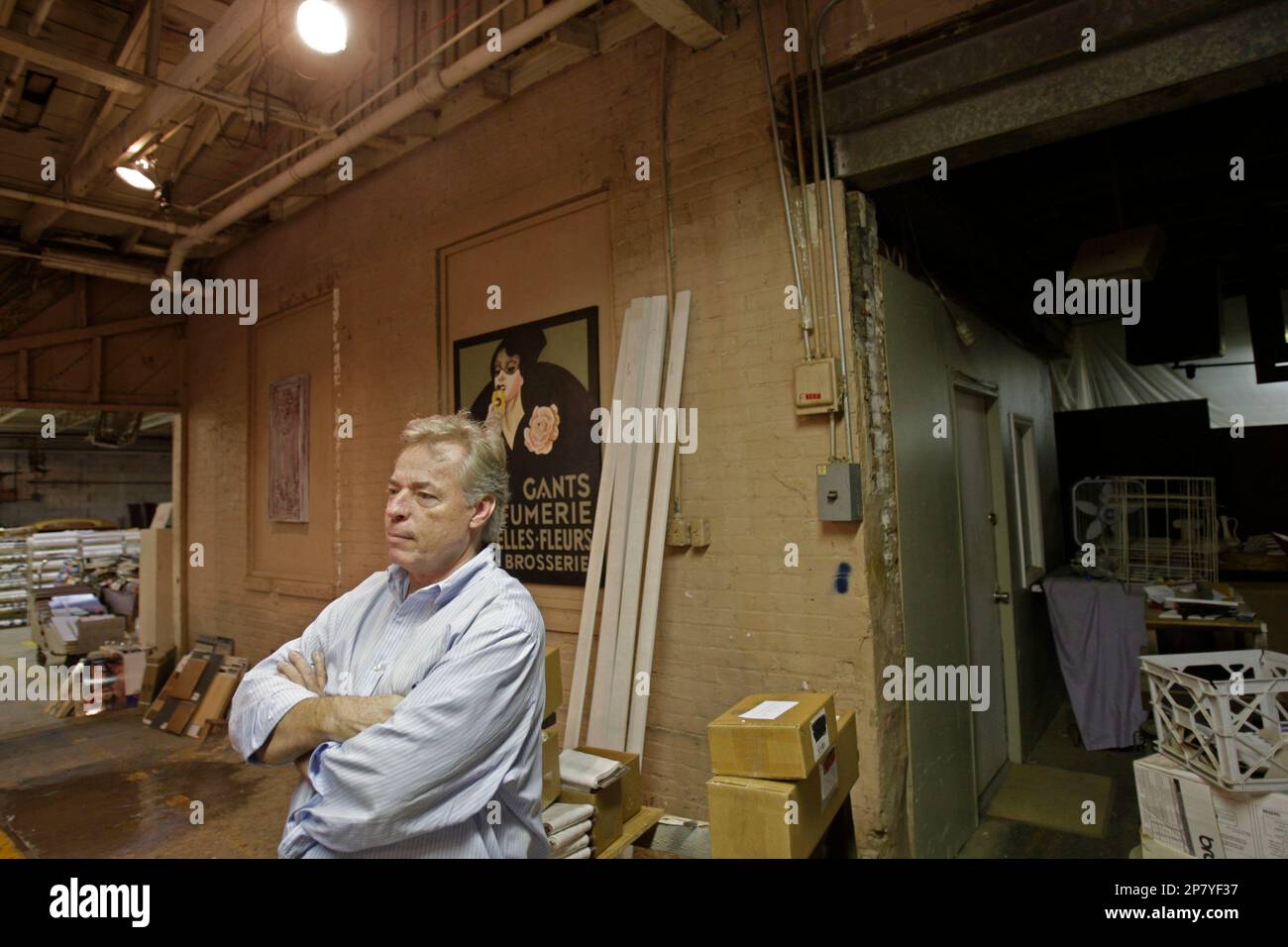 Dillard Montgomery rents warehouse space for his wallpaper business in ...