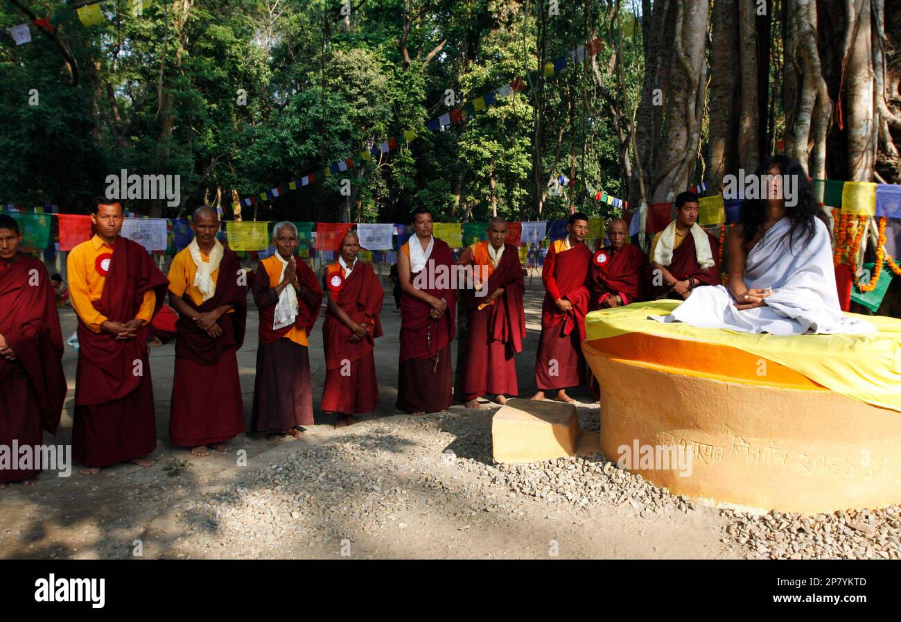 FILE - In this Nov. 12, 2008 file photo, Ram Bahadur Bamjan, right, a ...