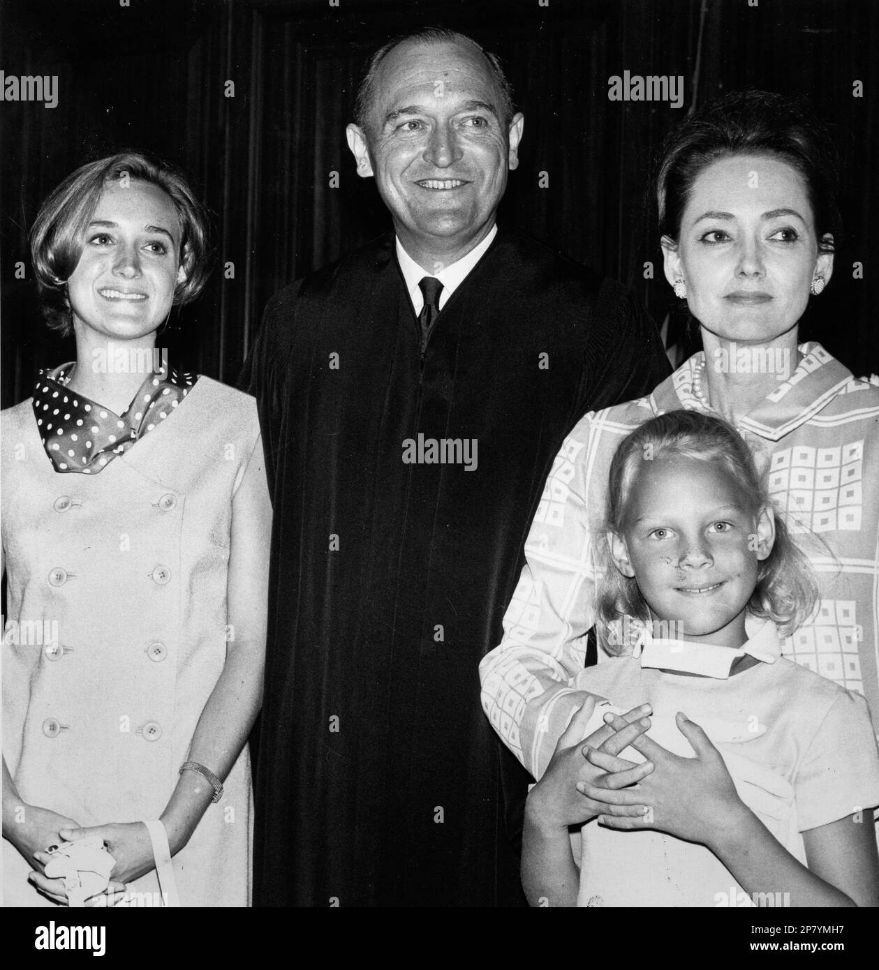 Judge William Wayne Justice wears his new robes for a photo with his ...