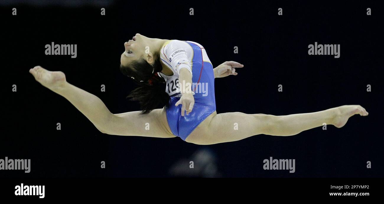 Romania's Anamaria Tamirjan in action during her floor routine during ...