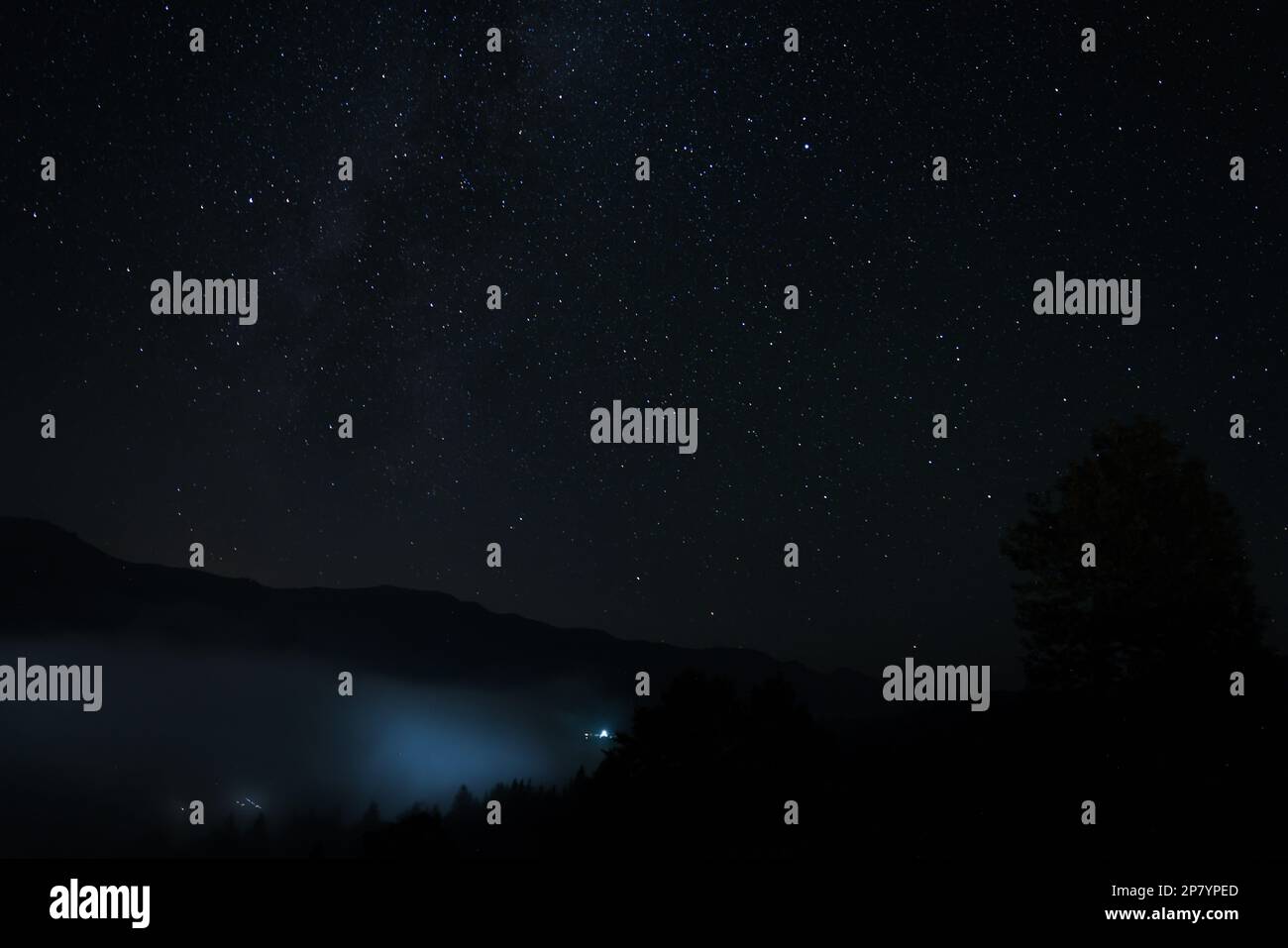 Misty nighttime scene hi-res stock photography and images - Alamy