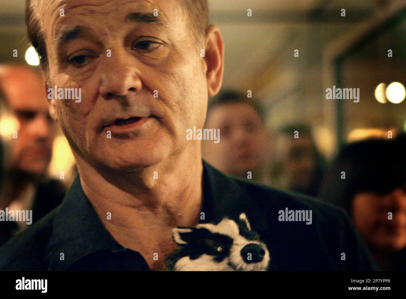 U.S. actor Bill Murray, who lends his voice to the character Badger in ...