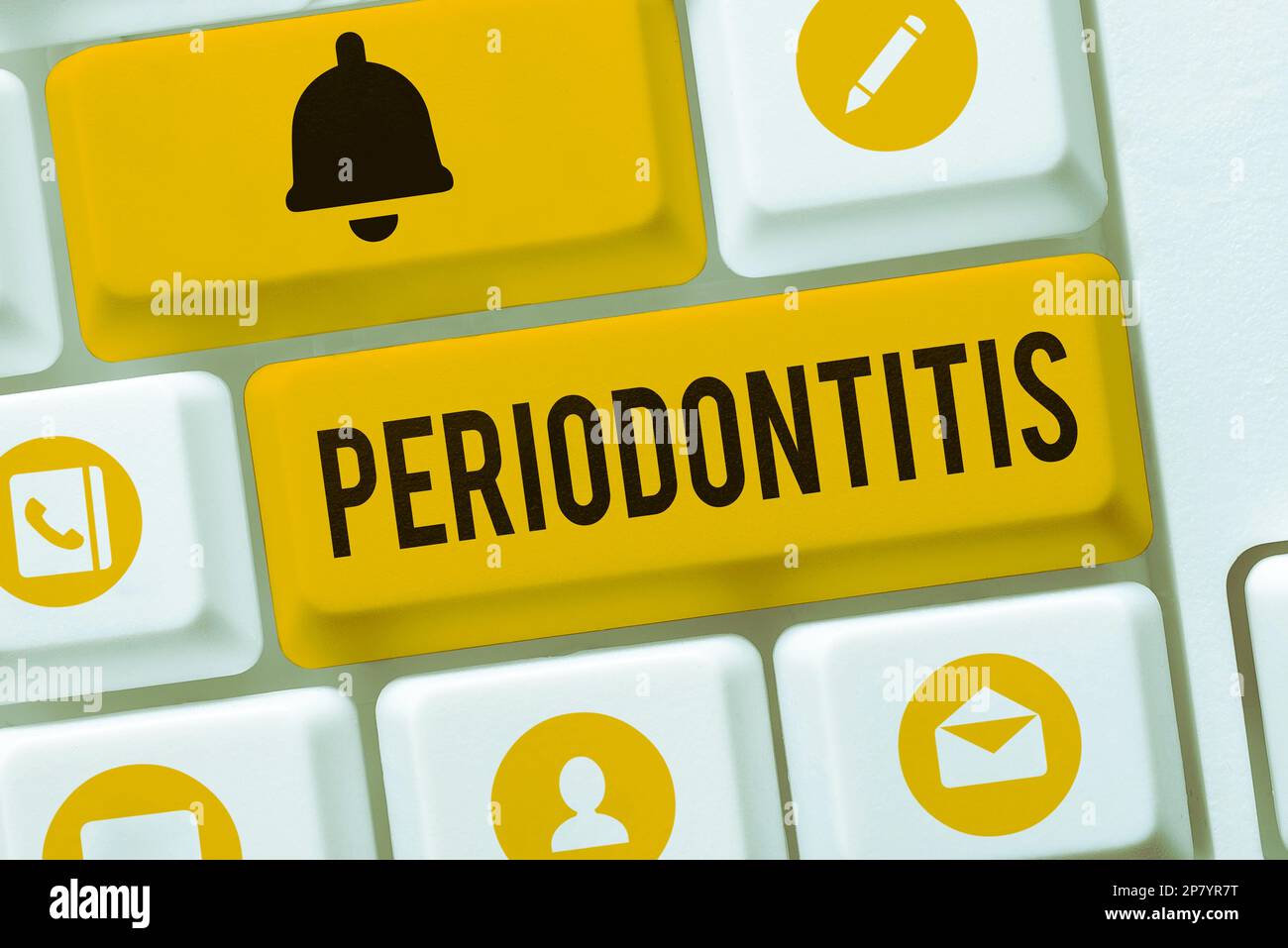 Text showing inspiration Periodontitis. Concept meaning Swelling of the ...