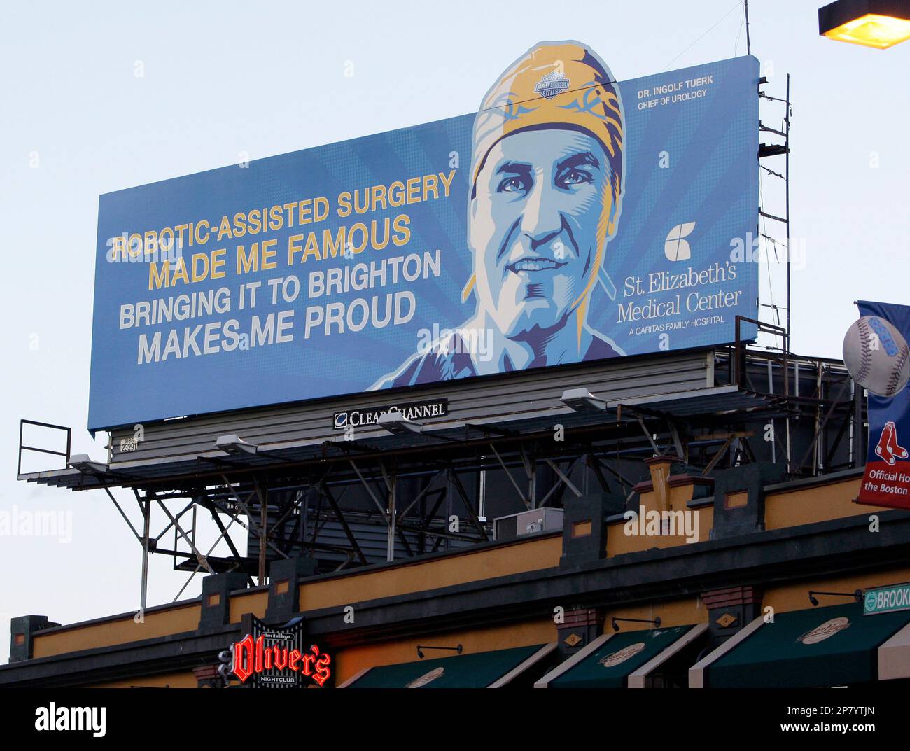 In this Oct. 10, 2009, photo a billboard advertising robotic assisted ...