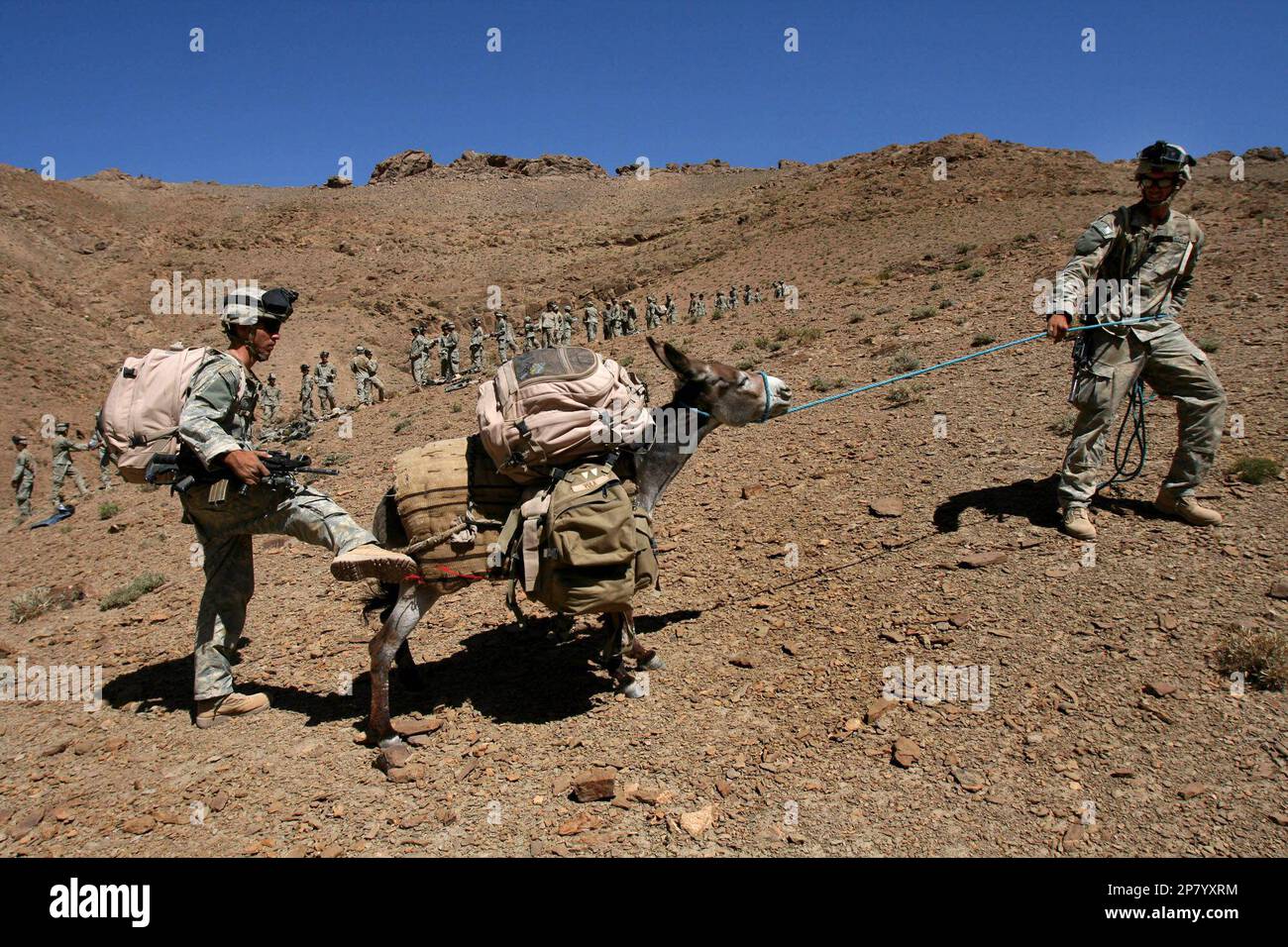 FILE- In this June 22, 2006 file photo, U.S. soldiers from the 2nd ...