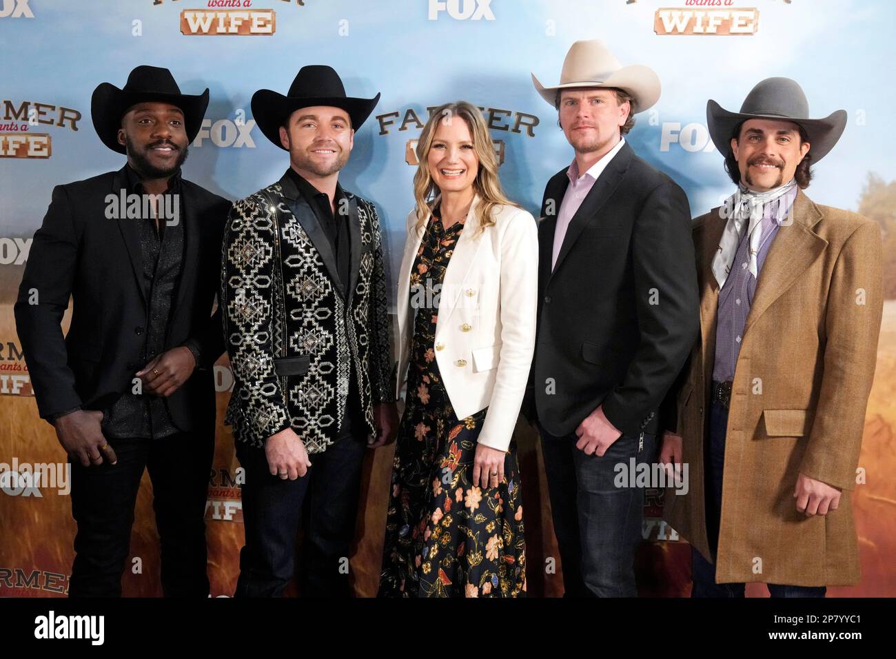 Ryan Black, from left, Hunter Grayson, Jennifer Nettles, Landon Heaton ...