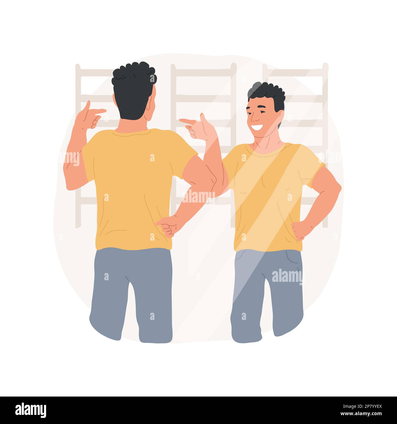 Happy with results isolated cartoon vector illustration. Happy teenager ...