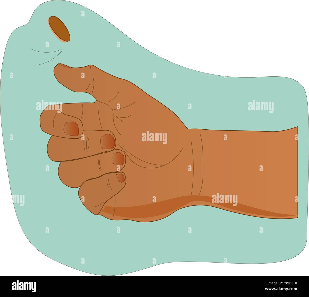 White mans fingers Stock Vector Images - Alamy