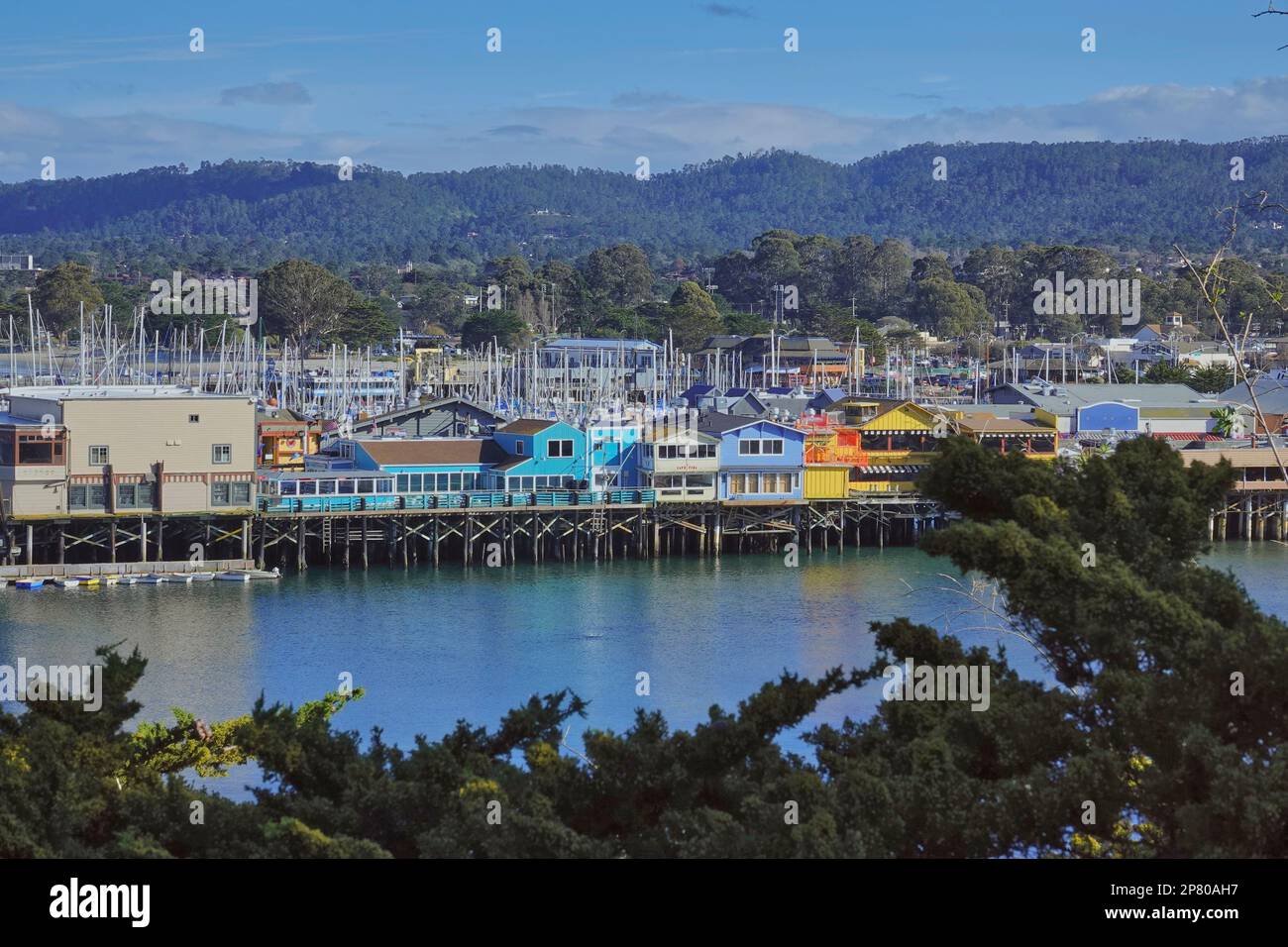 Monterey, California, USA. 7th March, 2023 Fishermans Wharf and ...